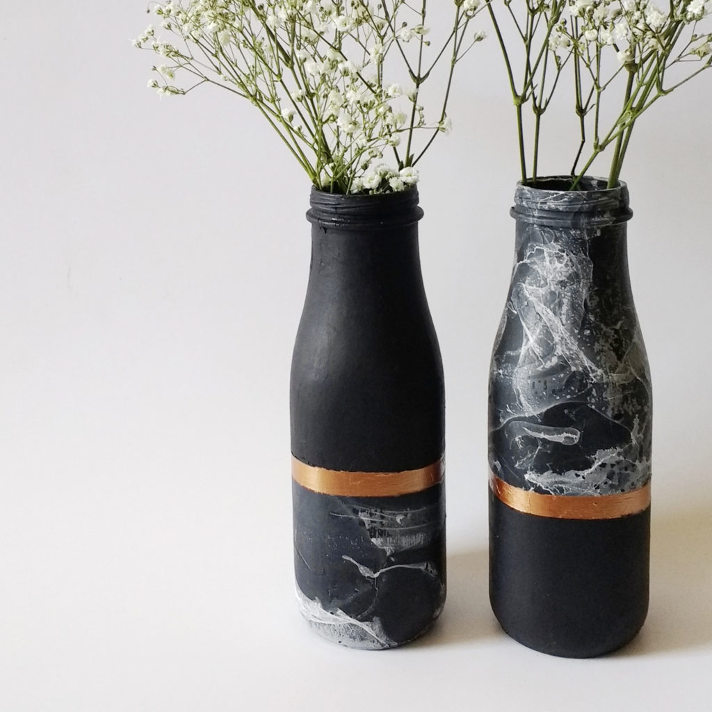 DIY Marble and Copper Vase | Common Sparrows